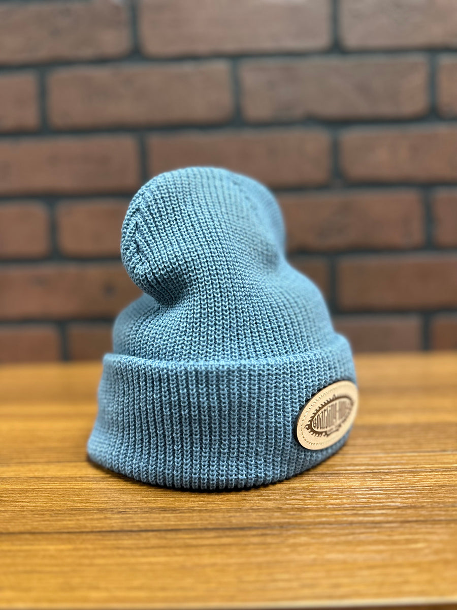 BH Muted Blue Medium Gauge Knit Beanie – Boarding House